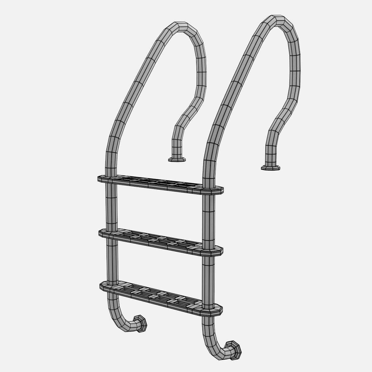 Swimming Pool Ladder - 3D Model by weeray