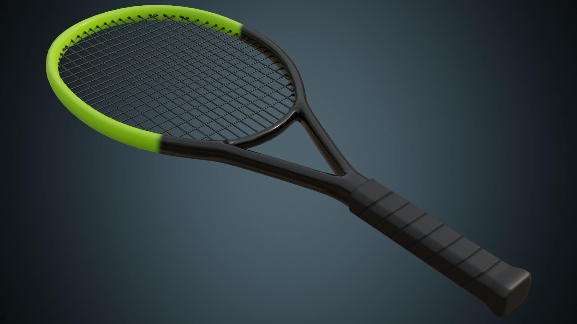 Tennis Racquet 1A - 3D Model by weeray