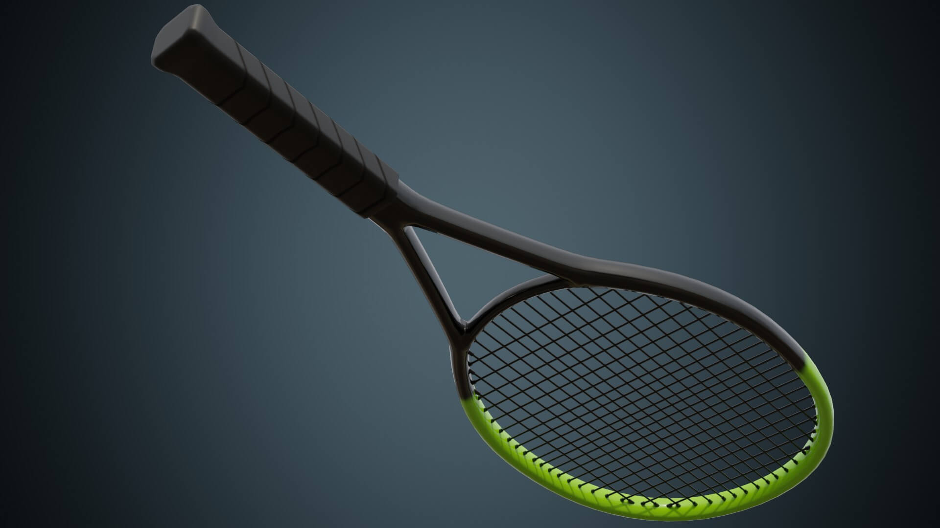 Tennis Racquet 1A - 3D Model by weeray