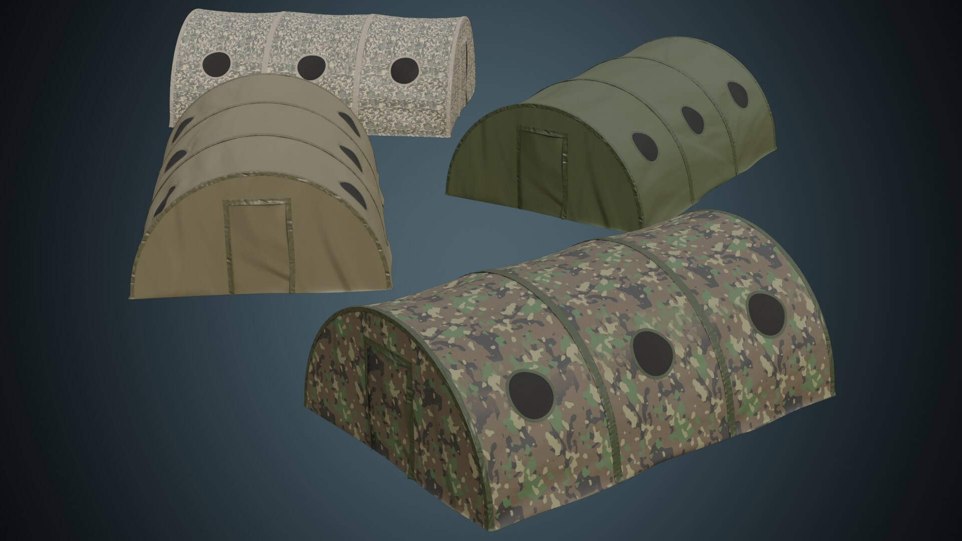 Tent 3A 3D Model by weeray
