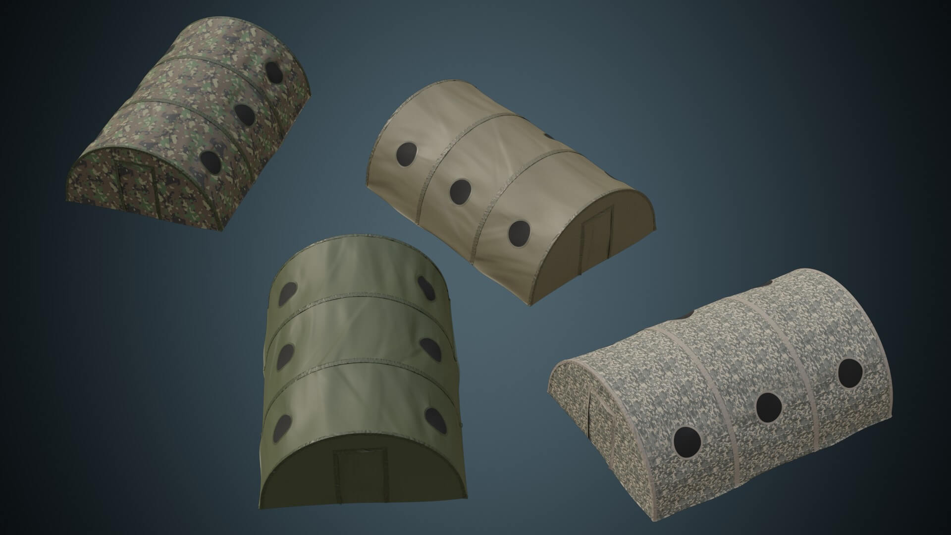 Tent 3A 3D Model by weeray