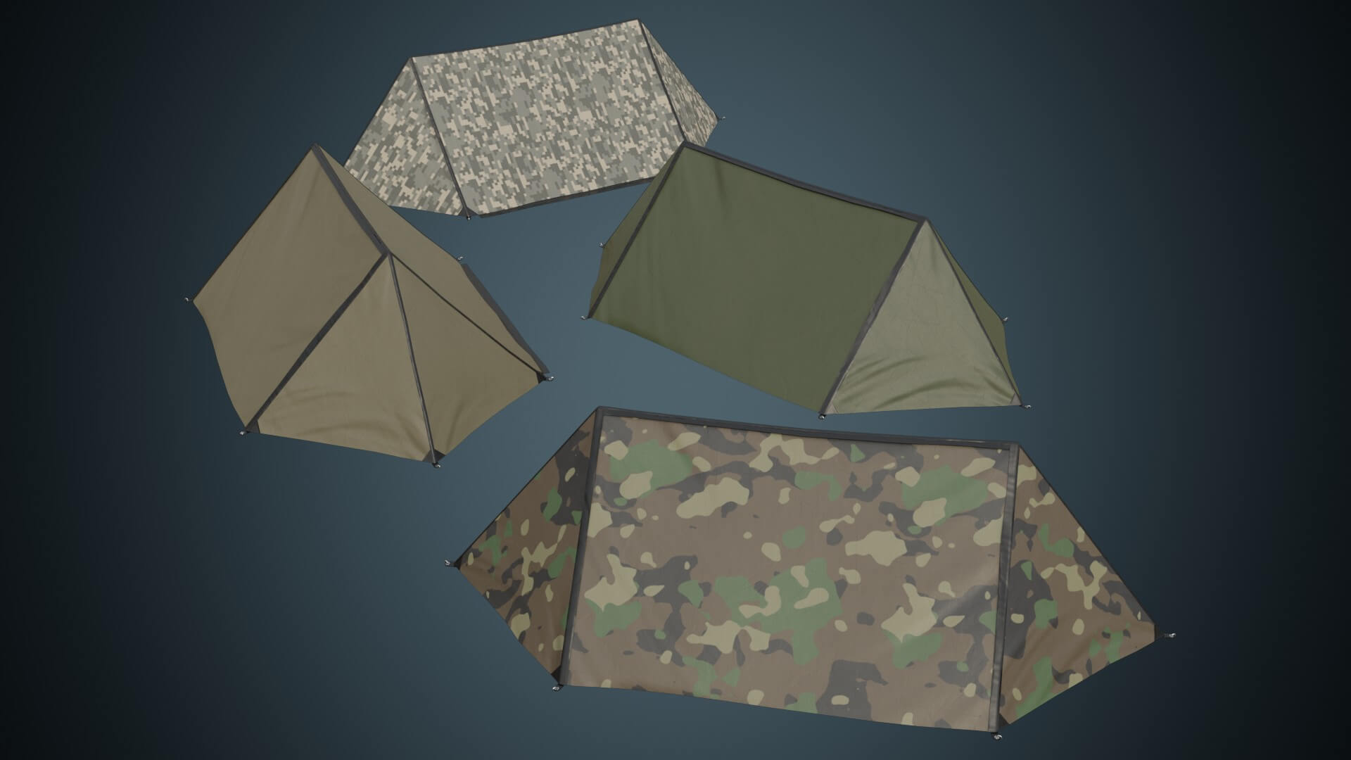Tent 4A 3D Model by weeray