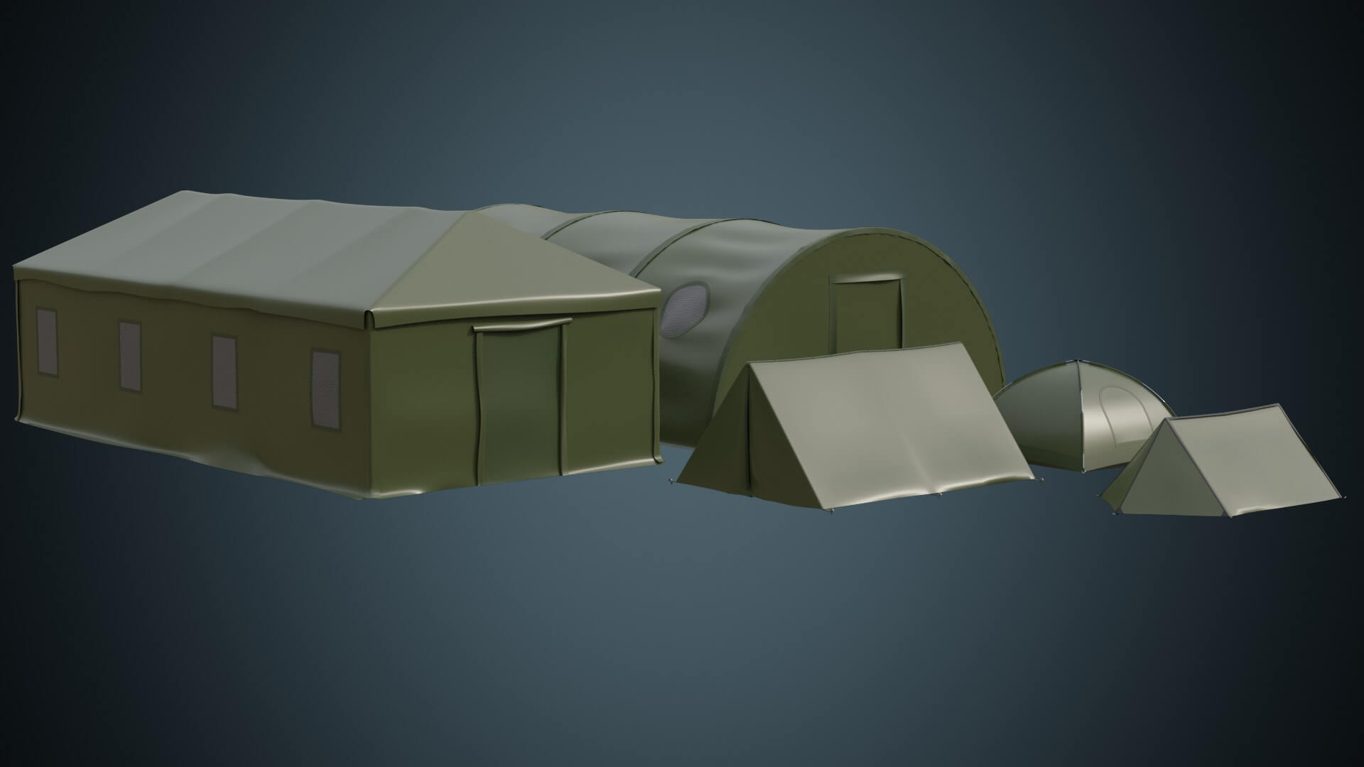 Tent Collection 1 Basic - 3D Model by weeray