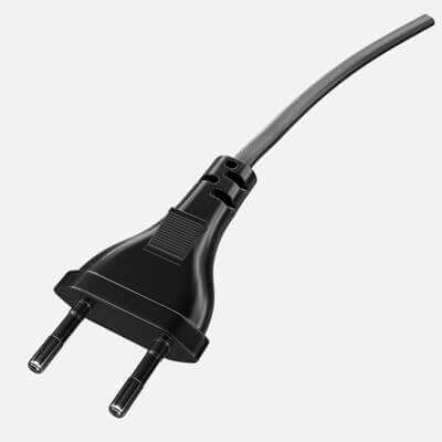 Two Pin Plug - 3D Model by weeray