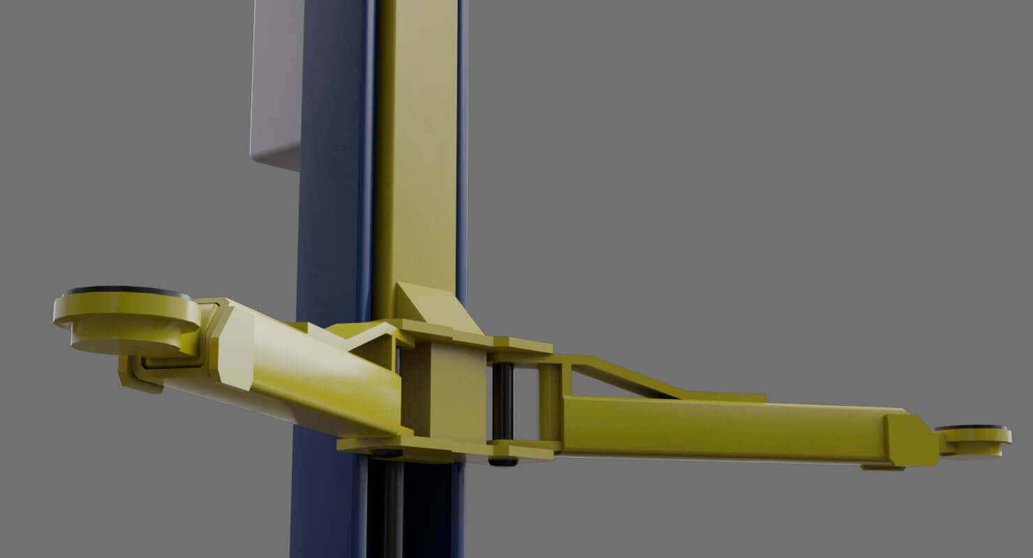 Two Post Lift - 3D Model by weeray