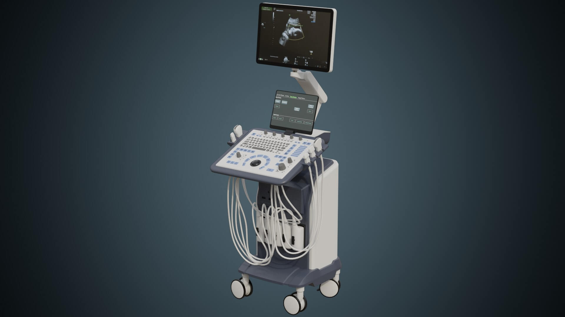 Ultrasound Machine 1A - 3D Model by weeray