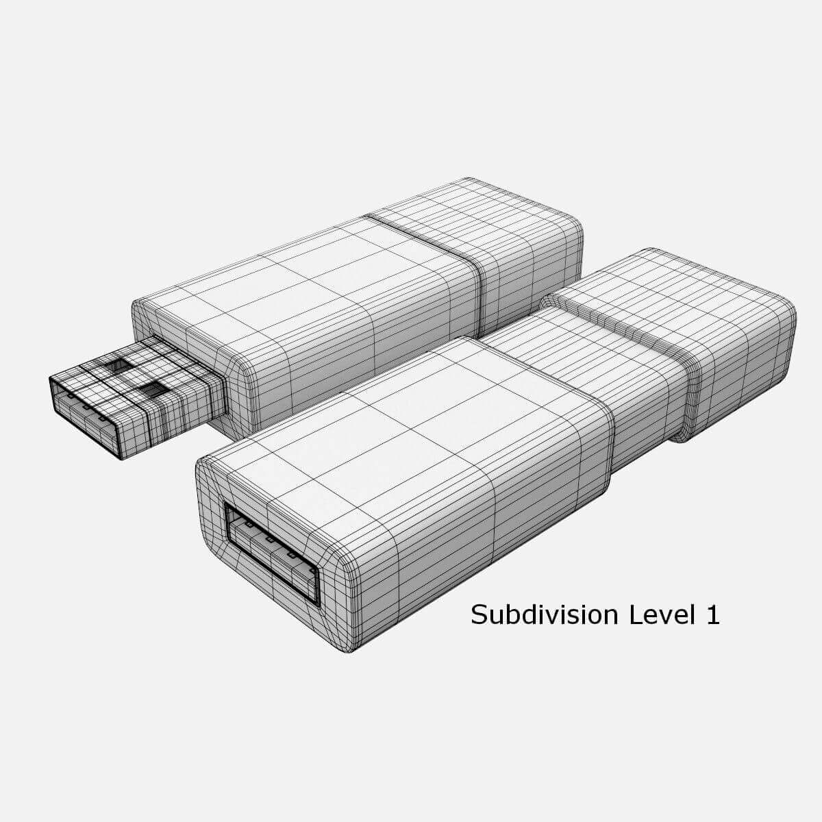 USB Flash Drive - 3D Model by weeray