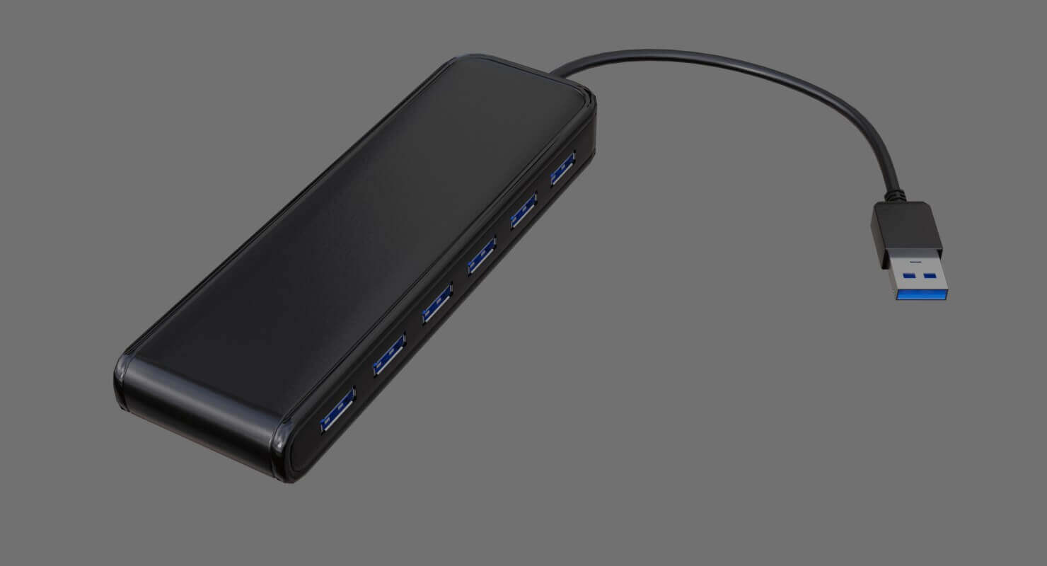 USB Hub - 3D Model by weeray