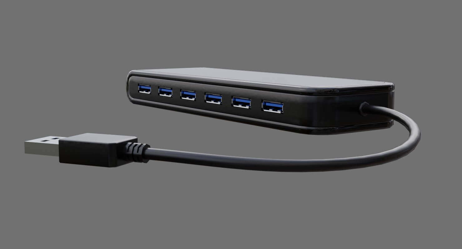 USB Hub - 3D Model by weeray