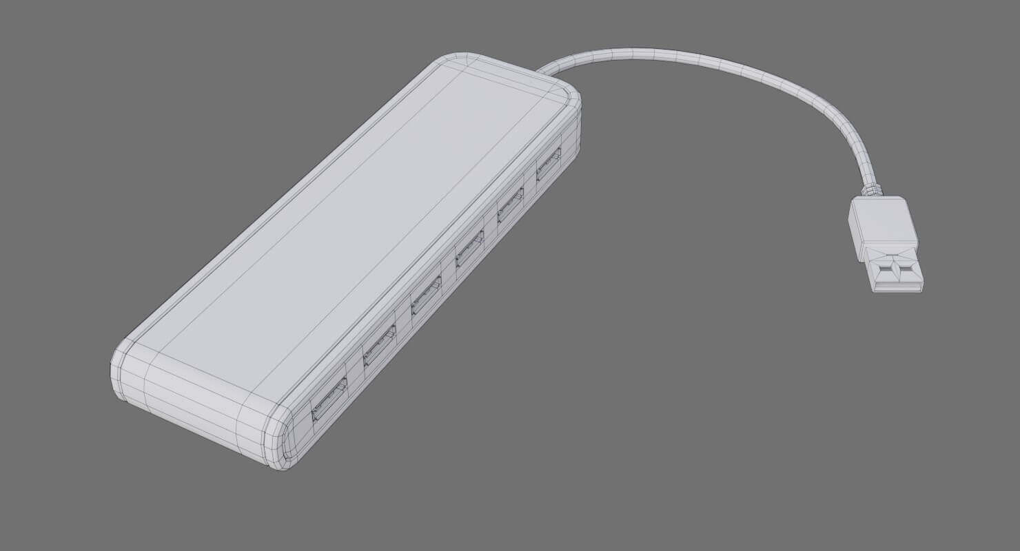 USB Hub - 3D Model by weeray