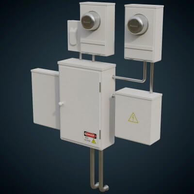 Utility Box 2A - 3D Model by weeray