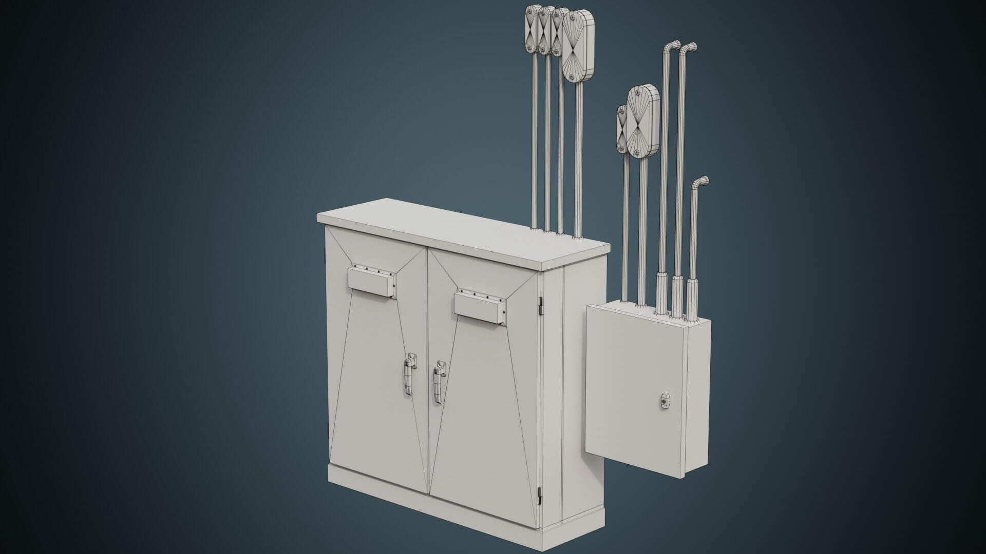 Utility Box 4A - 3D Model by weeray