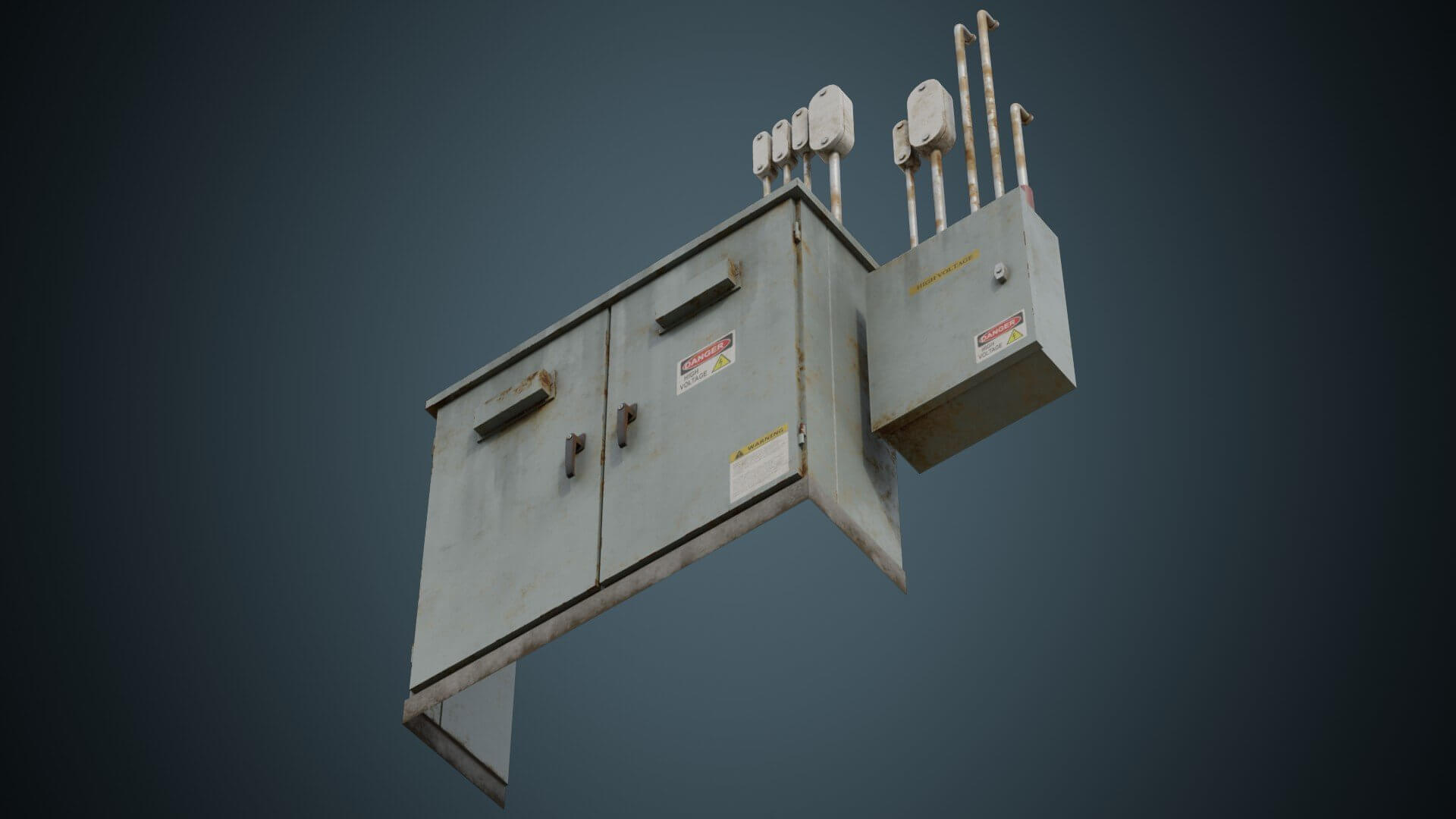 Utility Box 4B - 3D Model by weeray