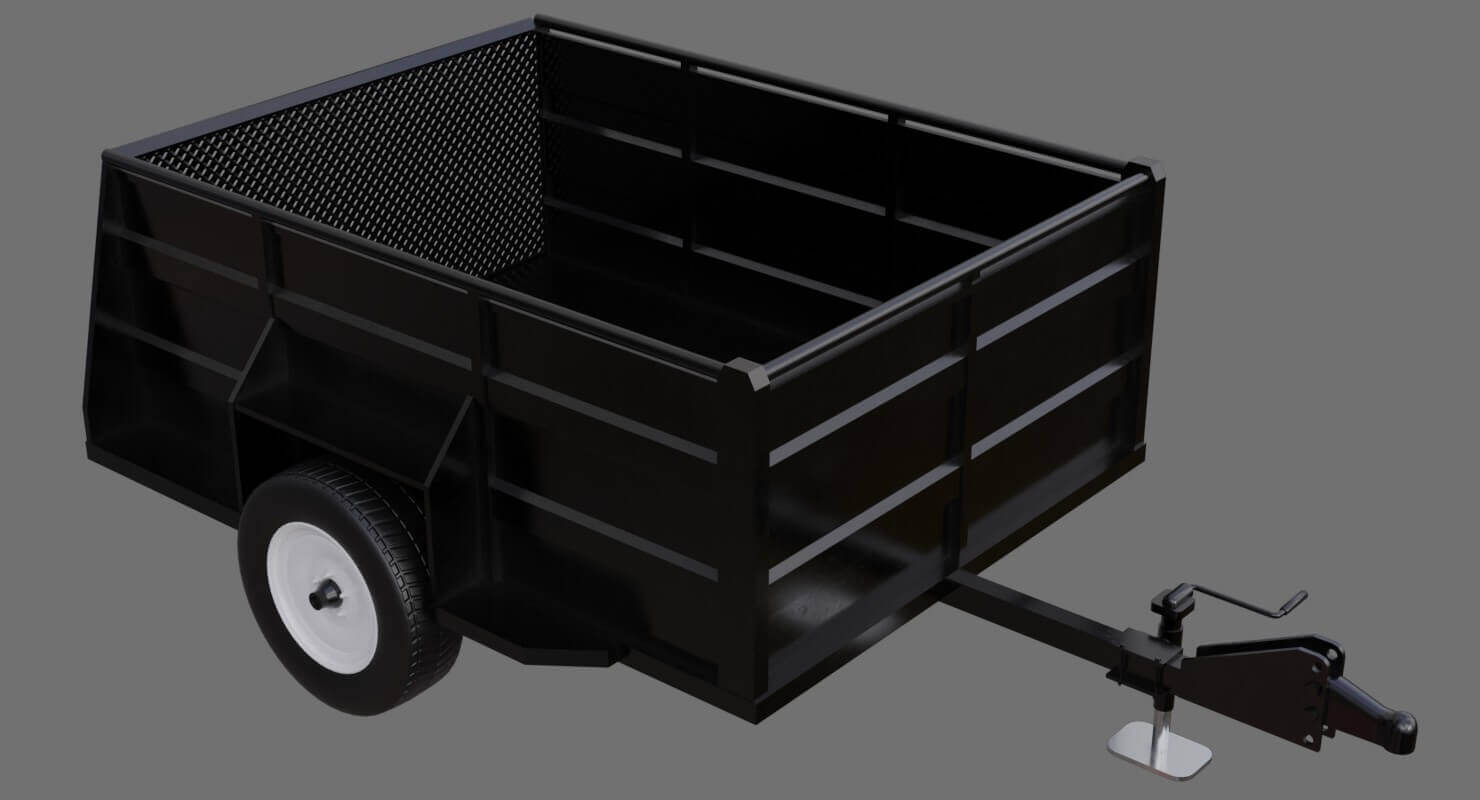 Utility Trailer - 3D Model by weeray