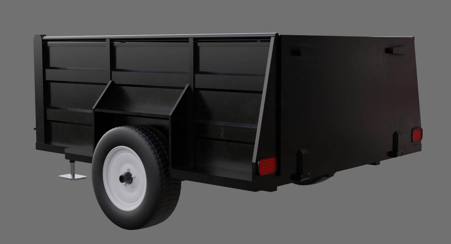 Utility Trailer - 3D Model by weeray
