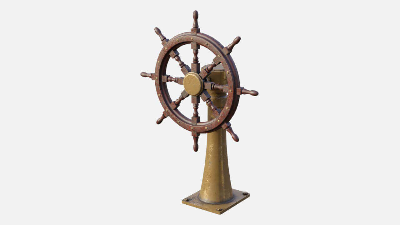 Ship's Wheel - 3D Model by weeray