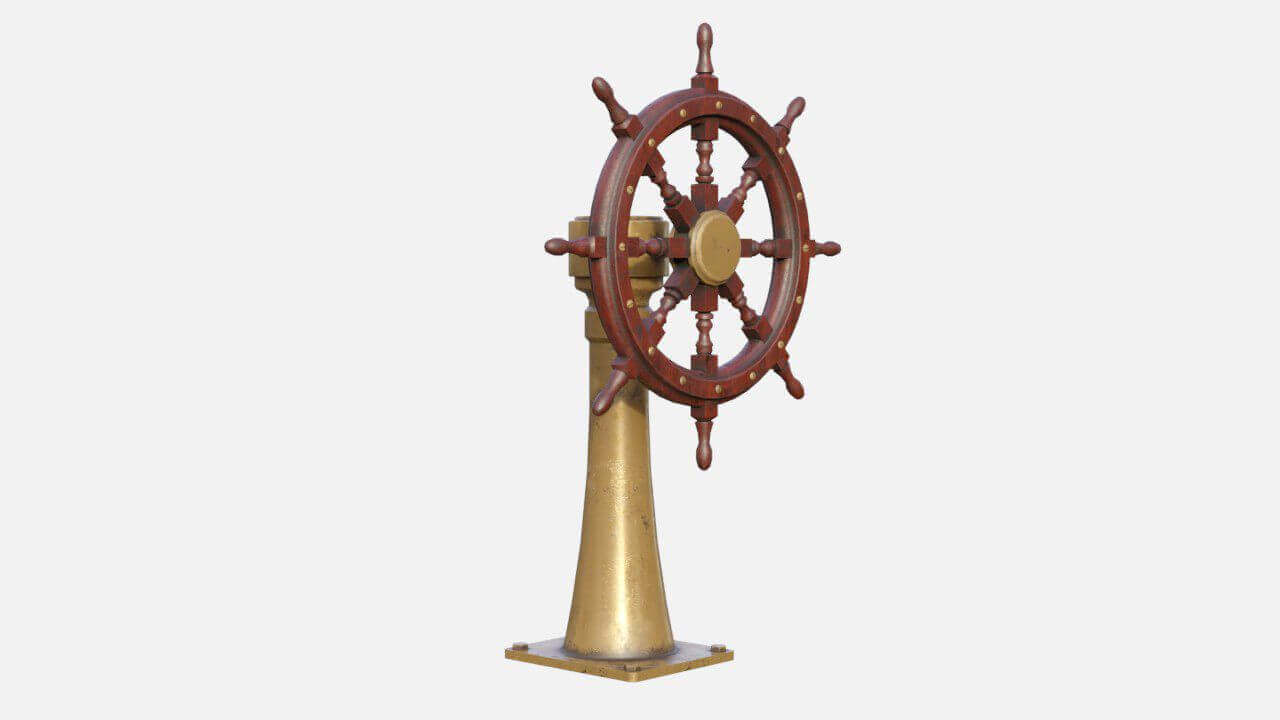 Ship's Wheel - 3D Model by weeray