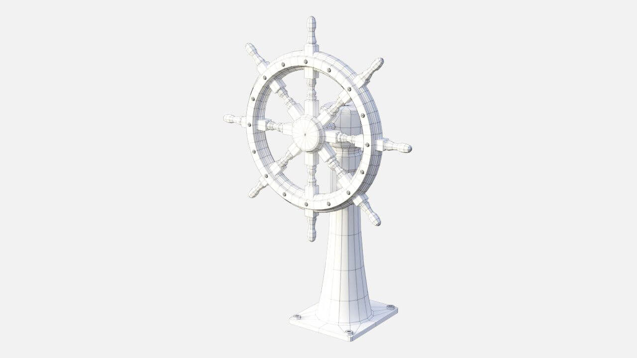 Ship's Wheel - 3D Model by weeray