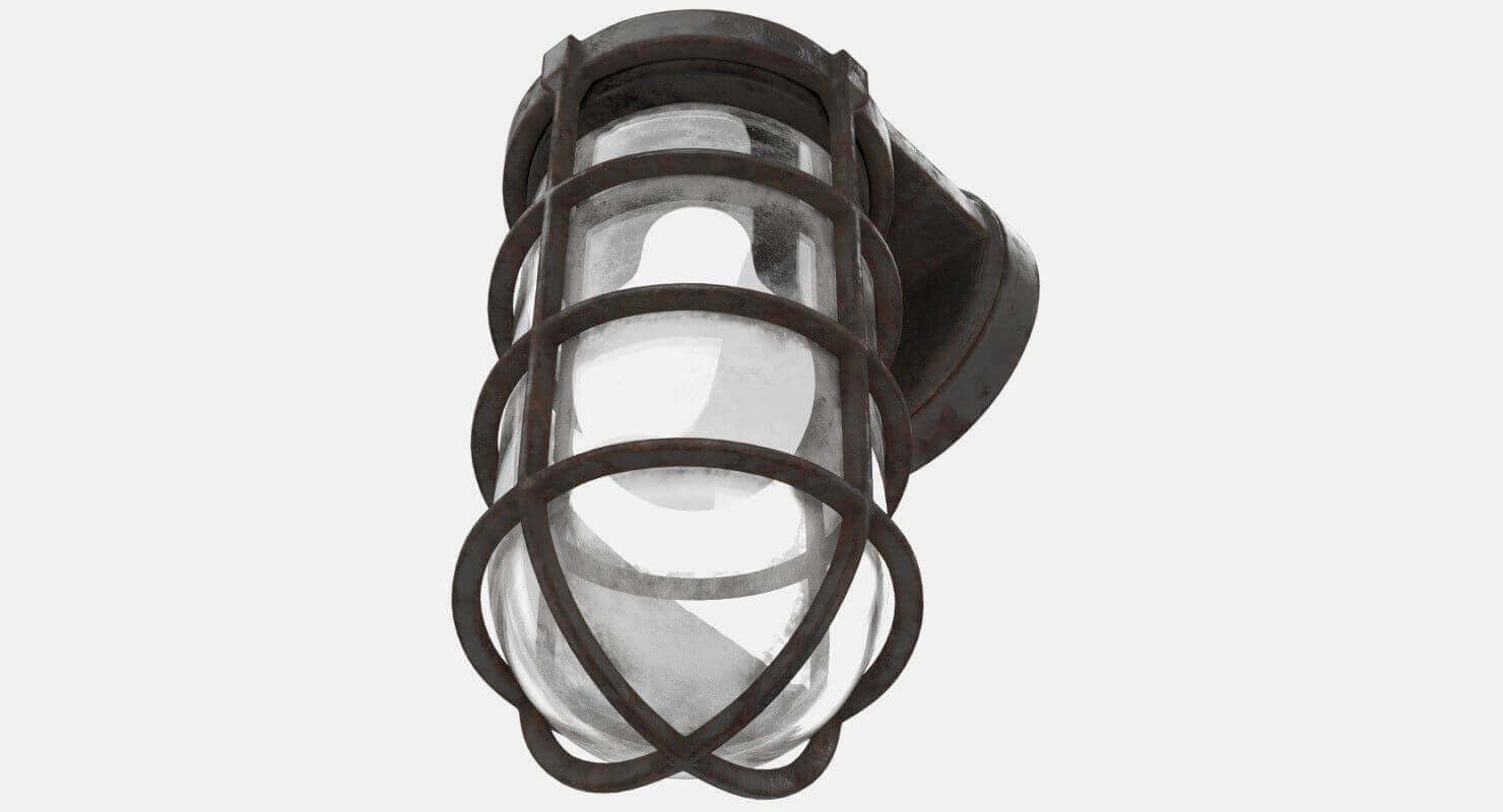 Outdoor Wall Light (textured) - 3D Model by weeray