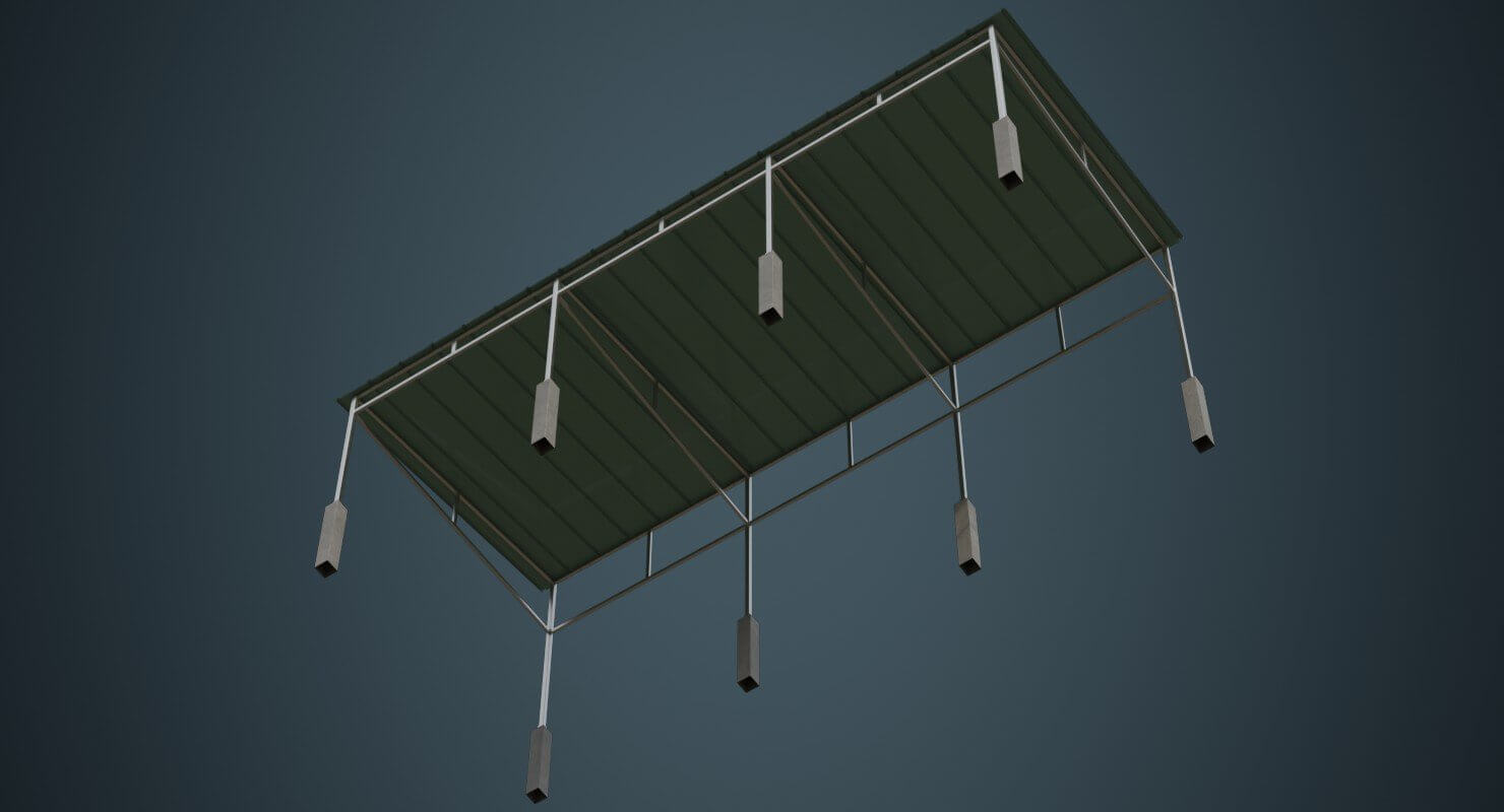 Warehouse Structure 1A - 3D Model by weeray