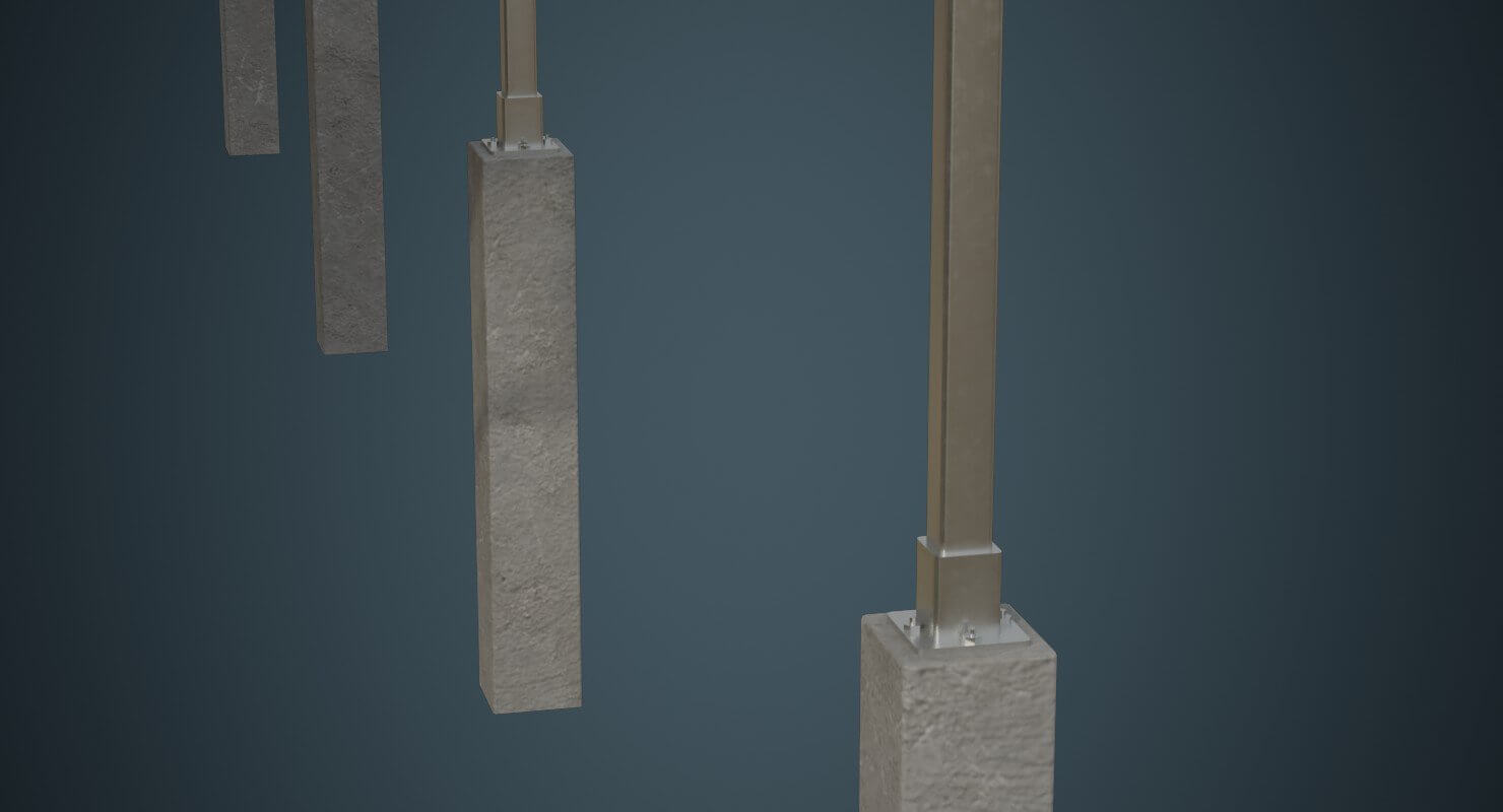 Warehouse Structure 1A - 3D Model by weeray