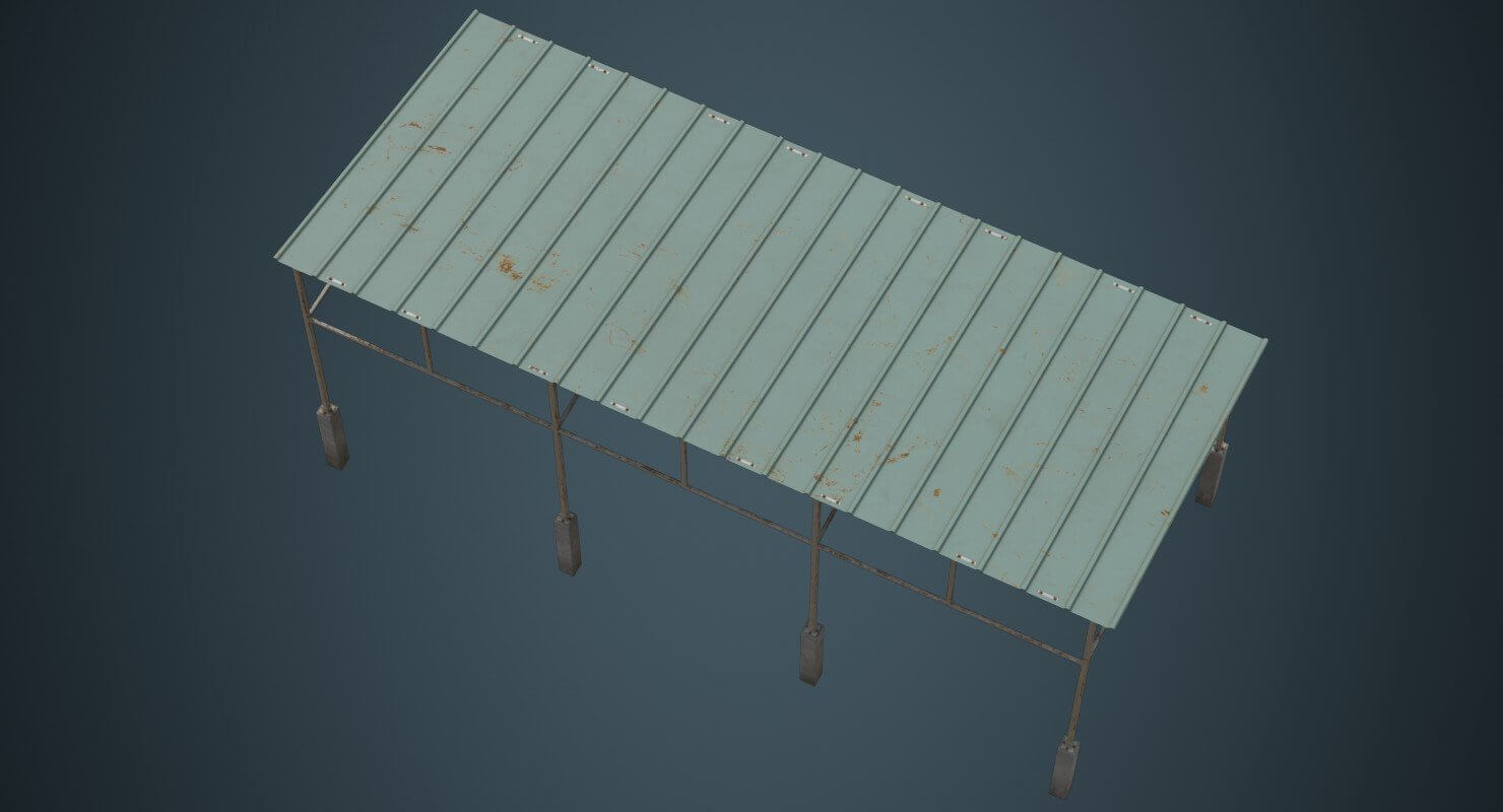 Warehouse Structure 1B - 3D Model by weeray