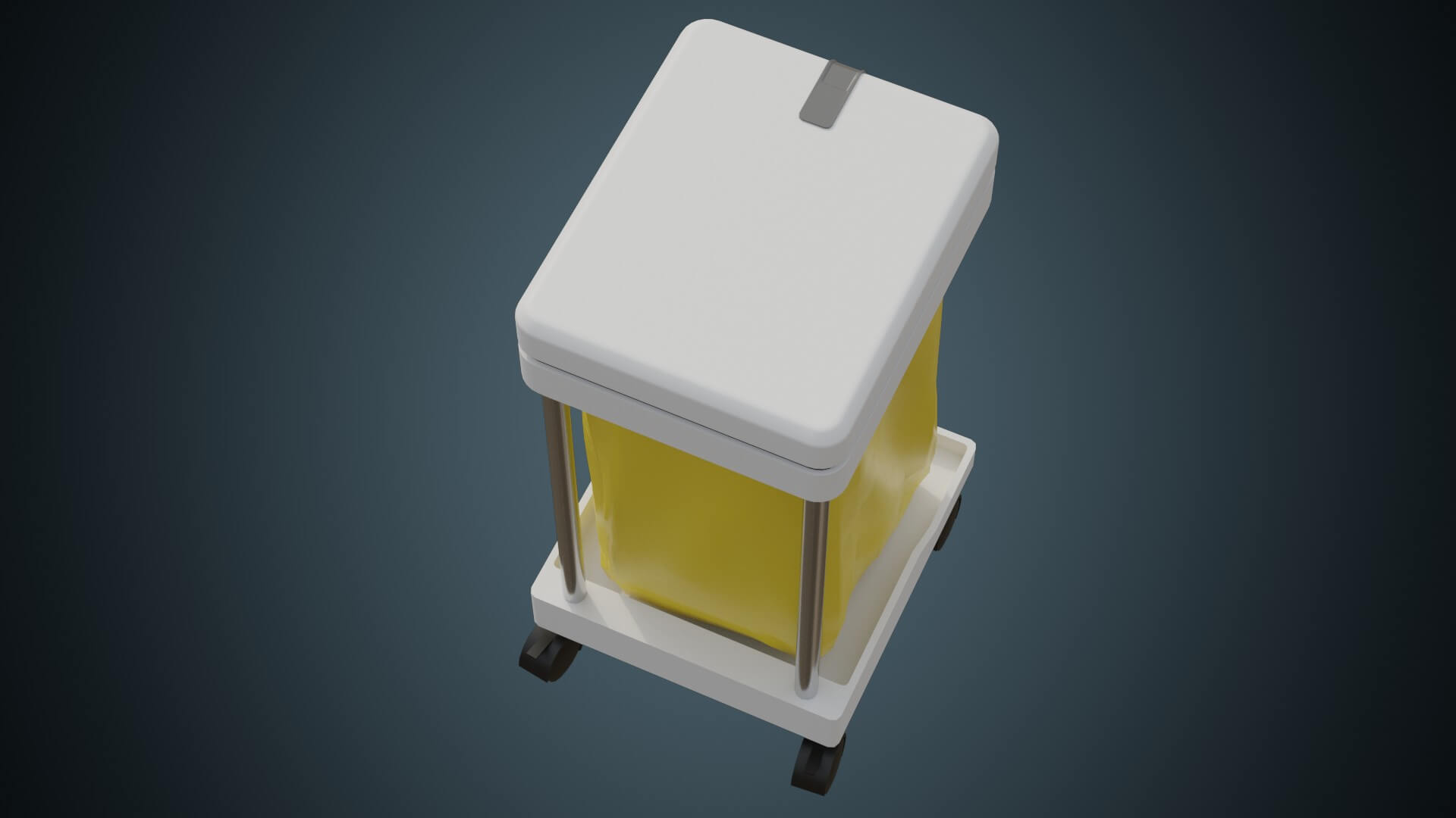 Waste Bin 1 Basic - 3D Model by weeray