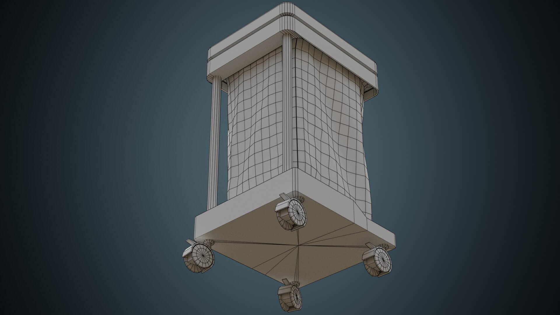 Waste Bin 1 Basic - 3D Model by weeray