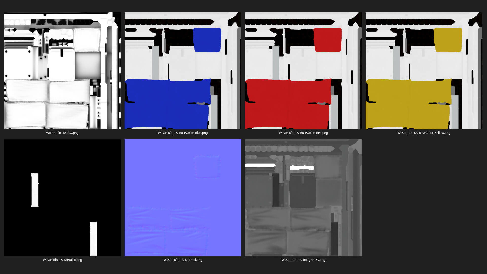 Waste Bin 1A - 3D Model by weeray