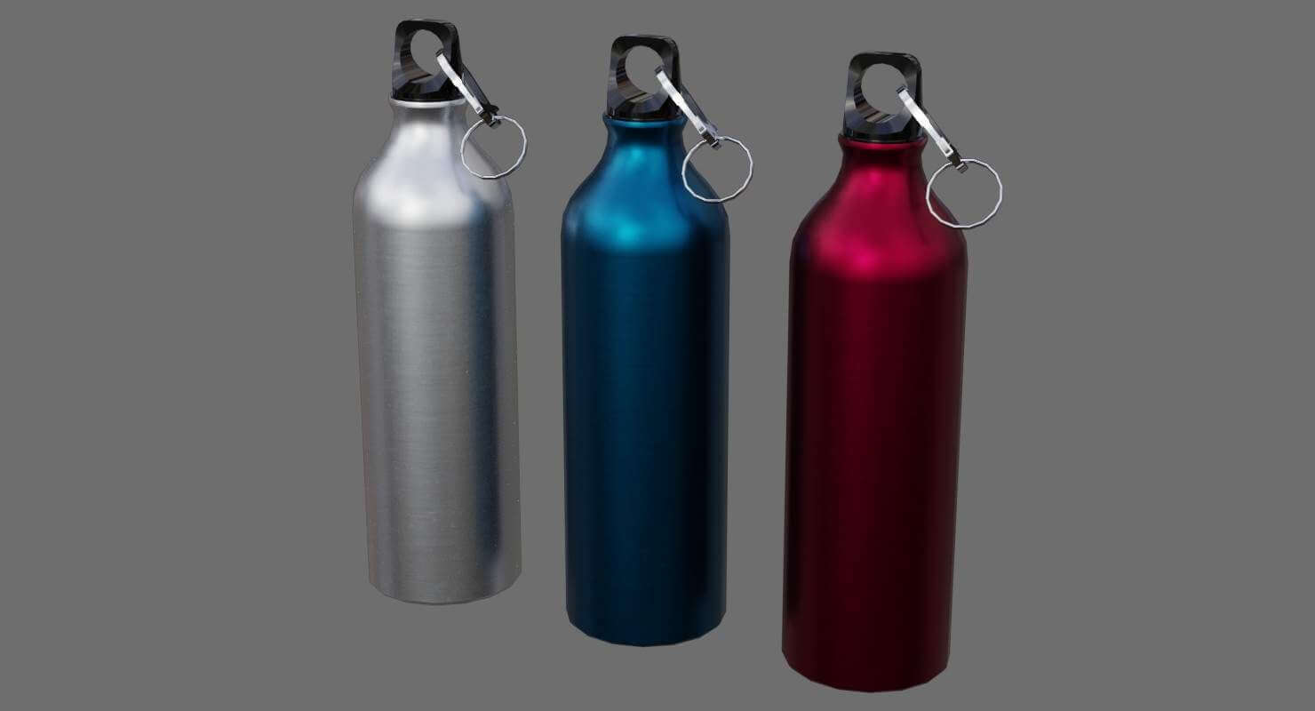 Water Bottle - 3D Model by weeray