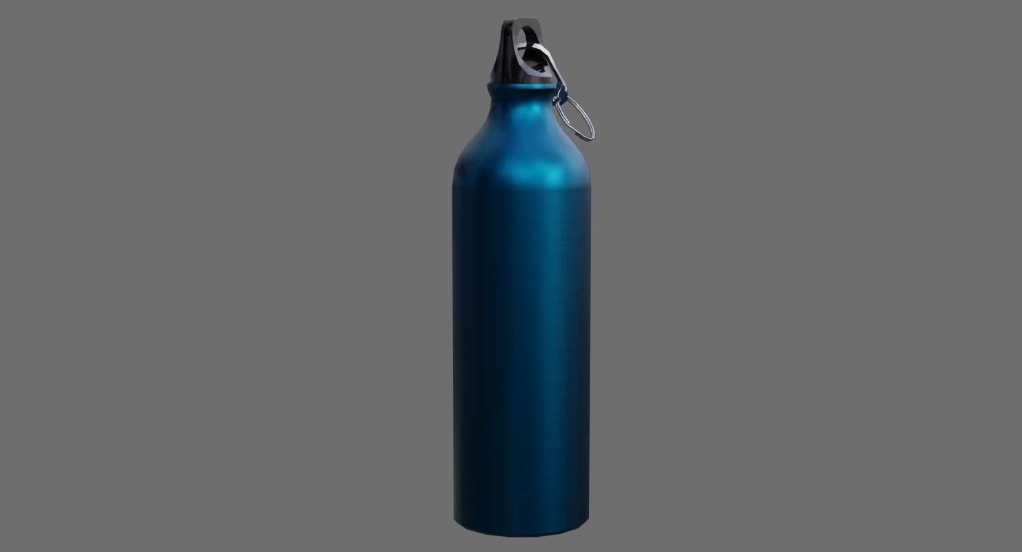 Water Bottle - 3D Model by weeray