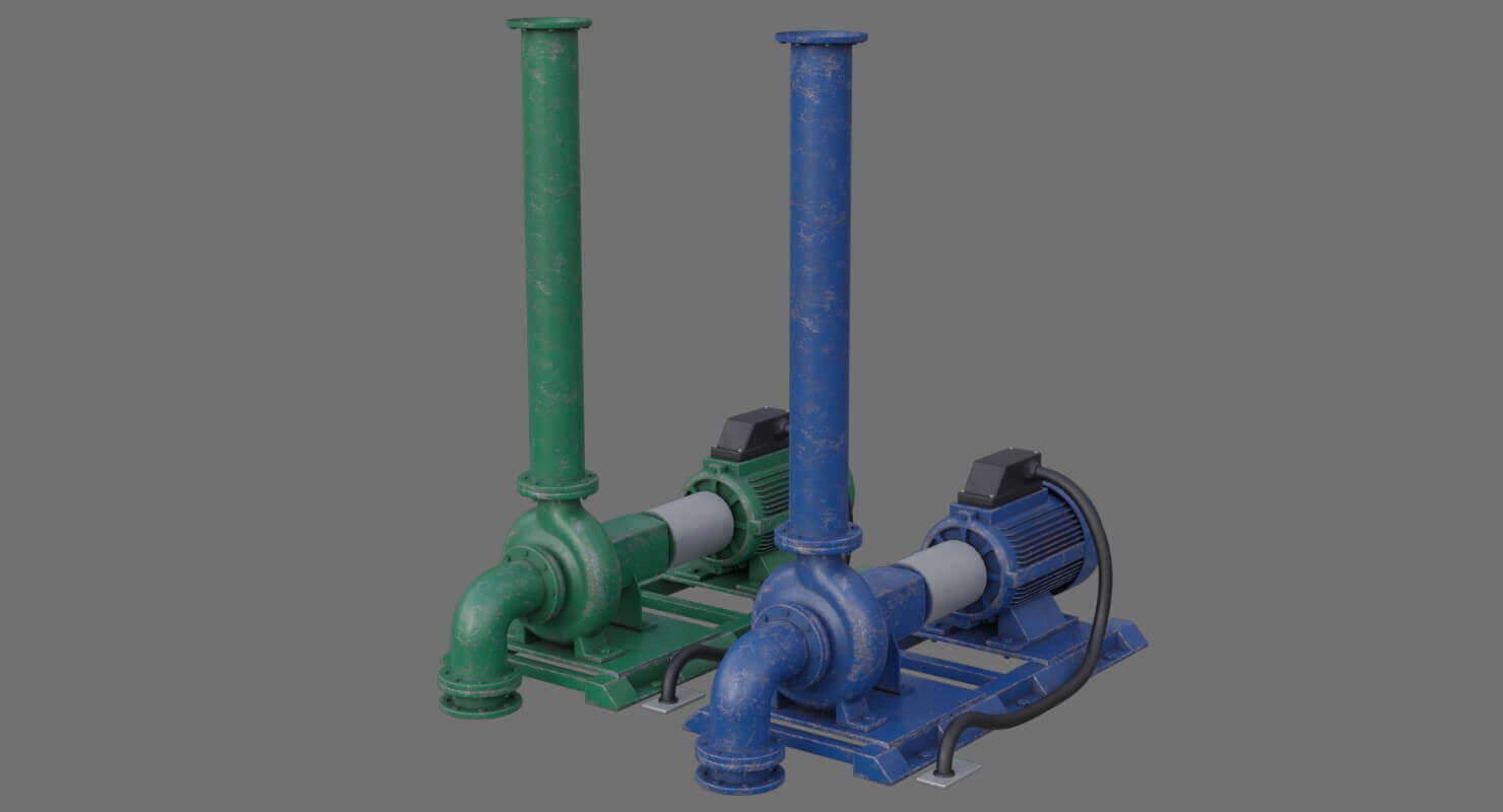 Water Pump (old) - 3D Model by weeray