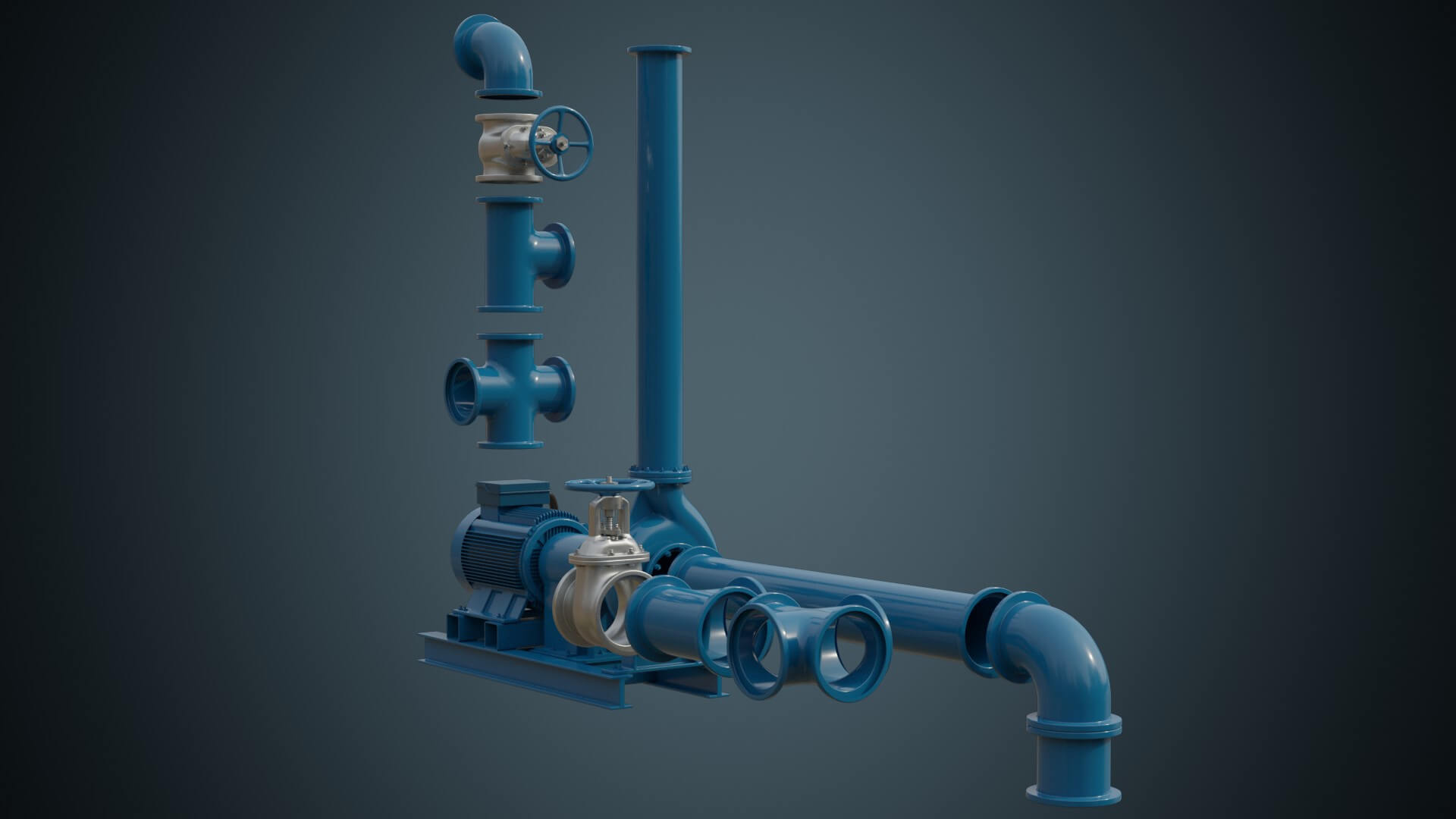 Water Pump 3A - 3D Model by weeray
