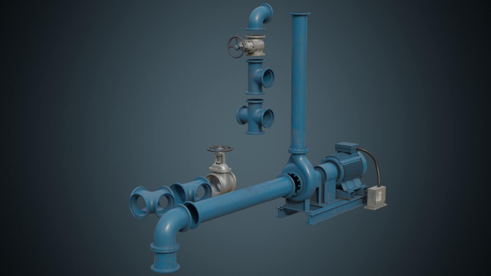 Water Pump 3B - 3D Model by weeray