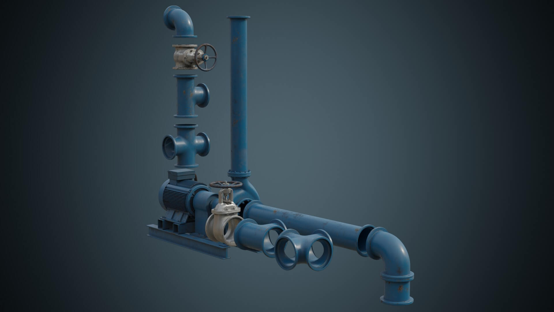Water Pump 3B - 3D Model by weeray