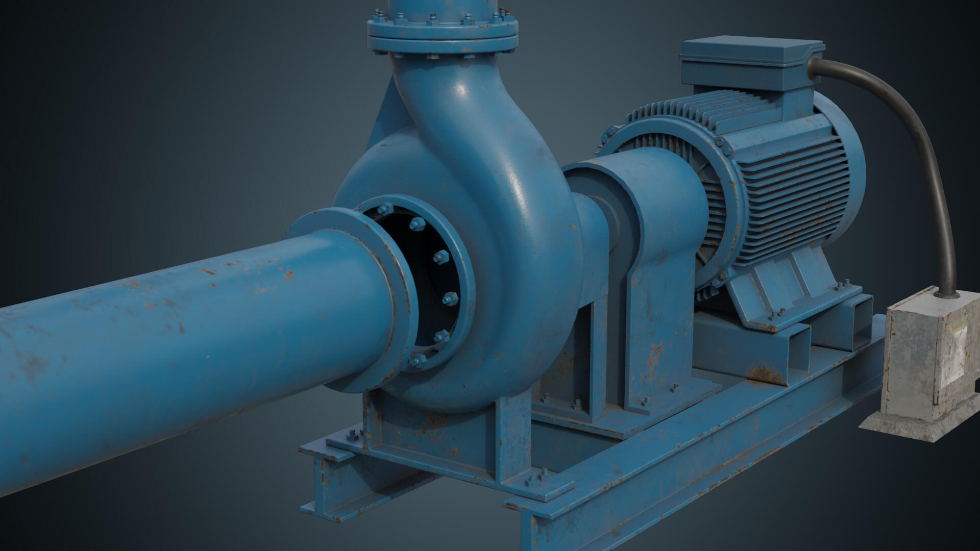Water Pump 3B - 3D Model by weeray
