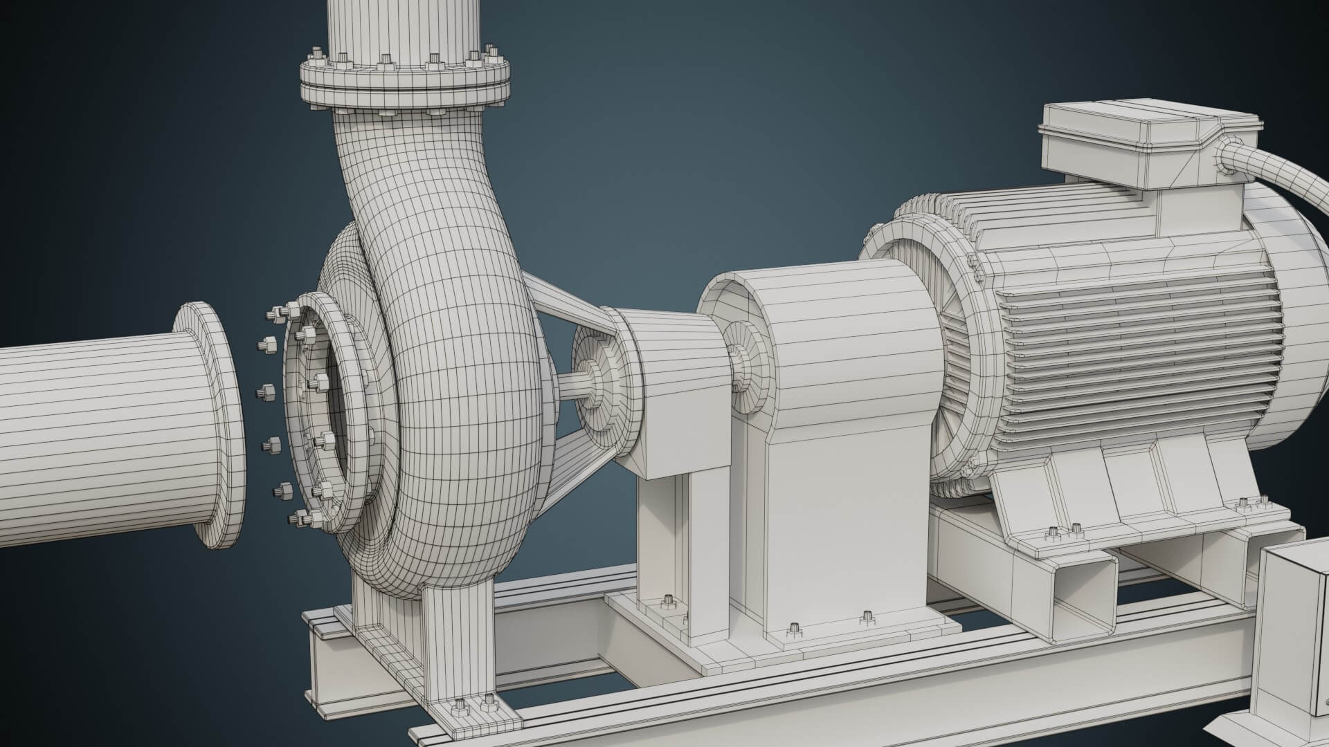 Water Pump 3B - 3D Model by weeray