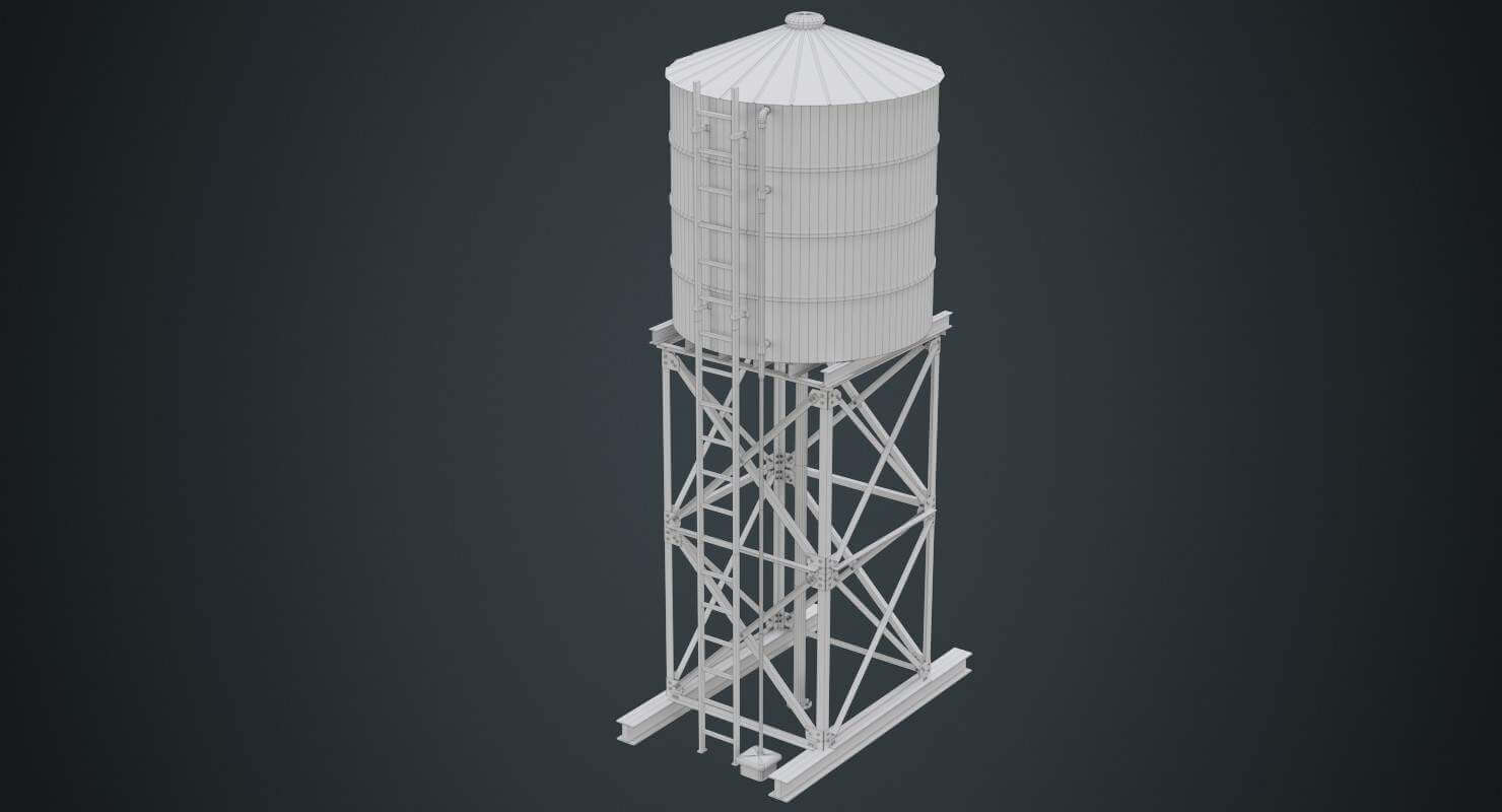 Water Tank - 3D Model by weeray