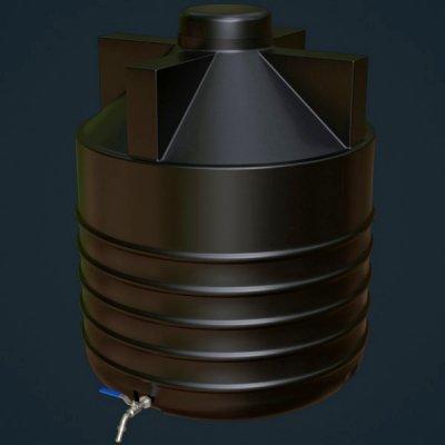 Water Tank 1A Small - 3D Model by weeray