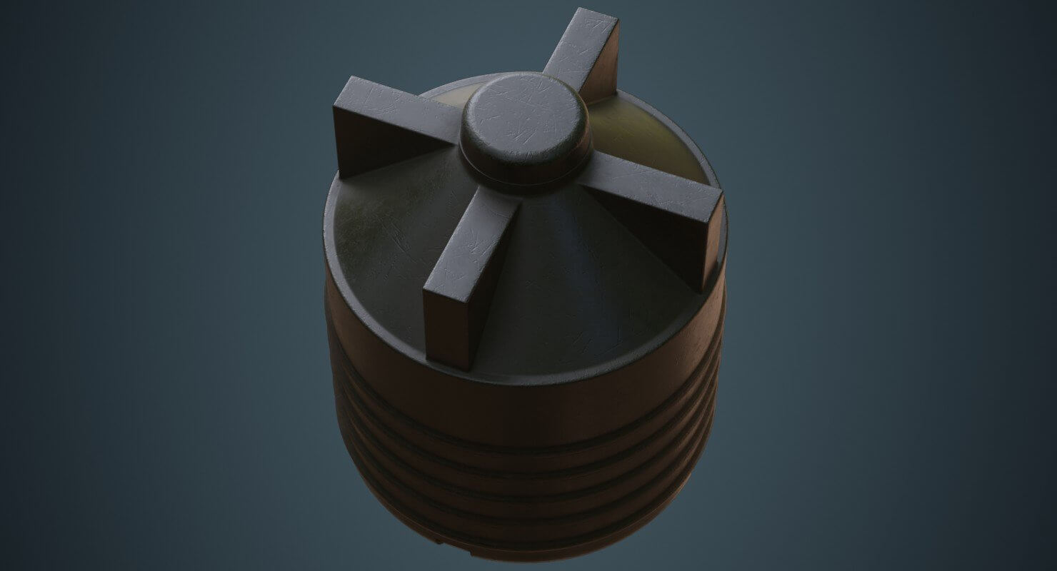 Water Tank 1B Small - 3D Model by weeray