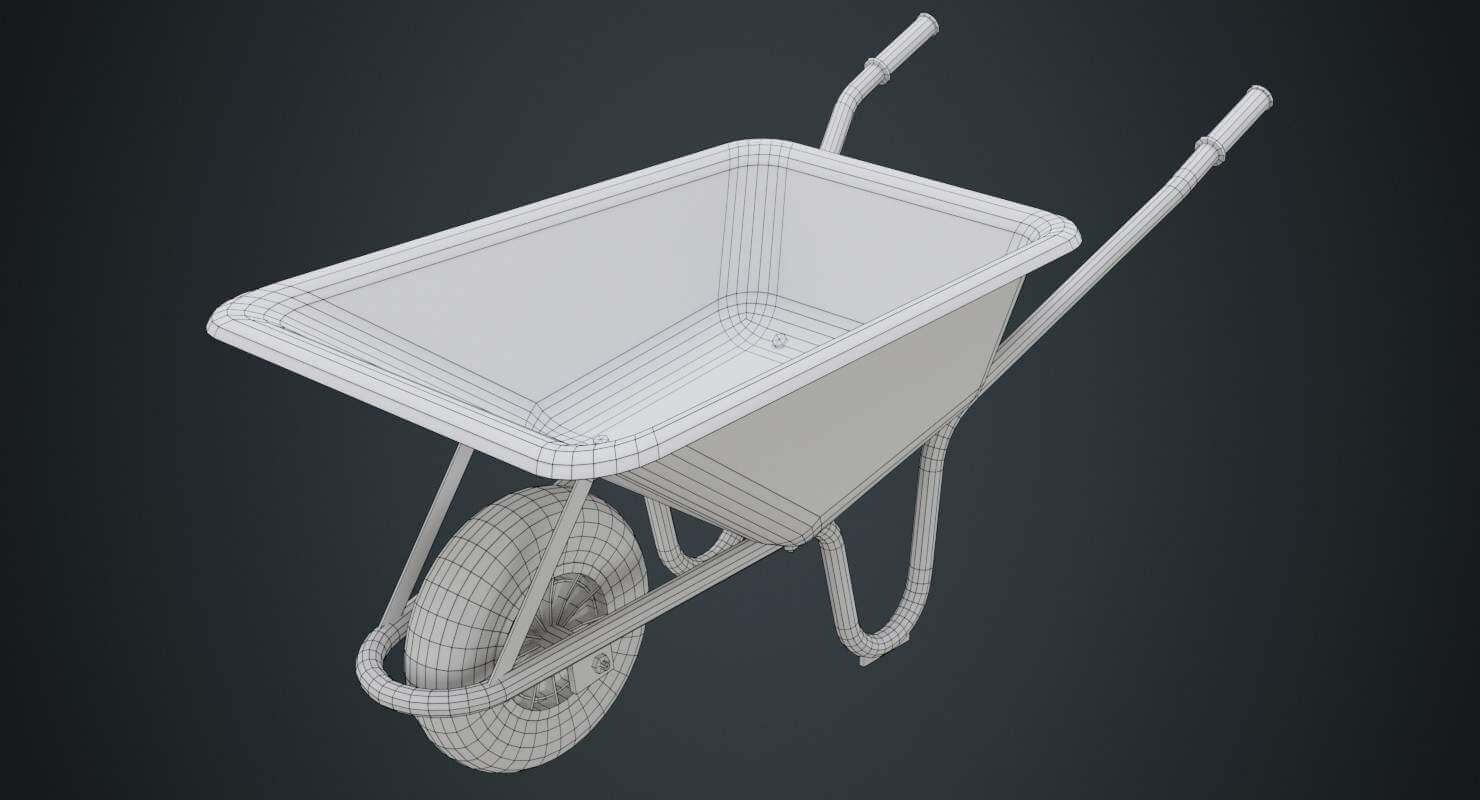 Wheelbarrow - 3D Model by weeray