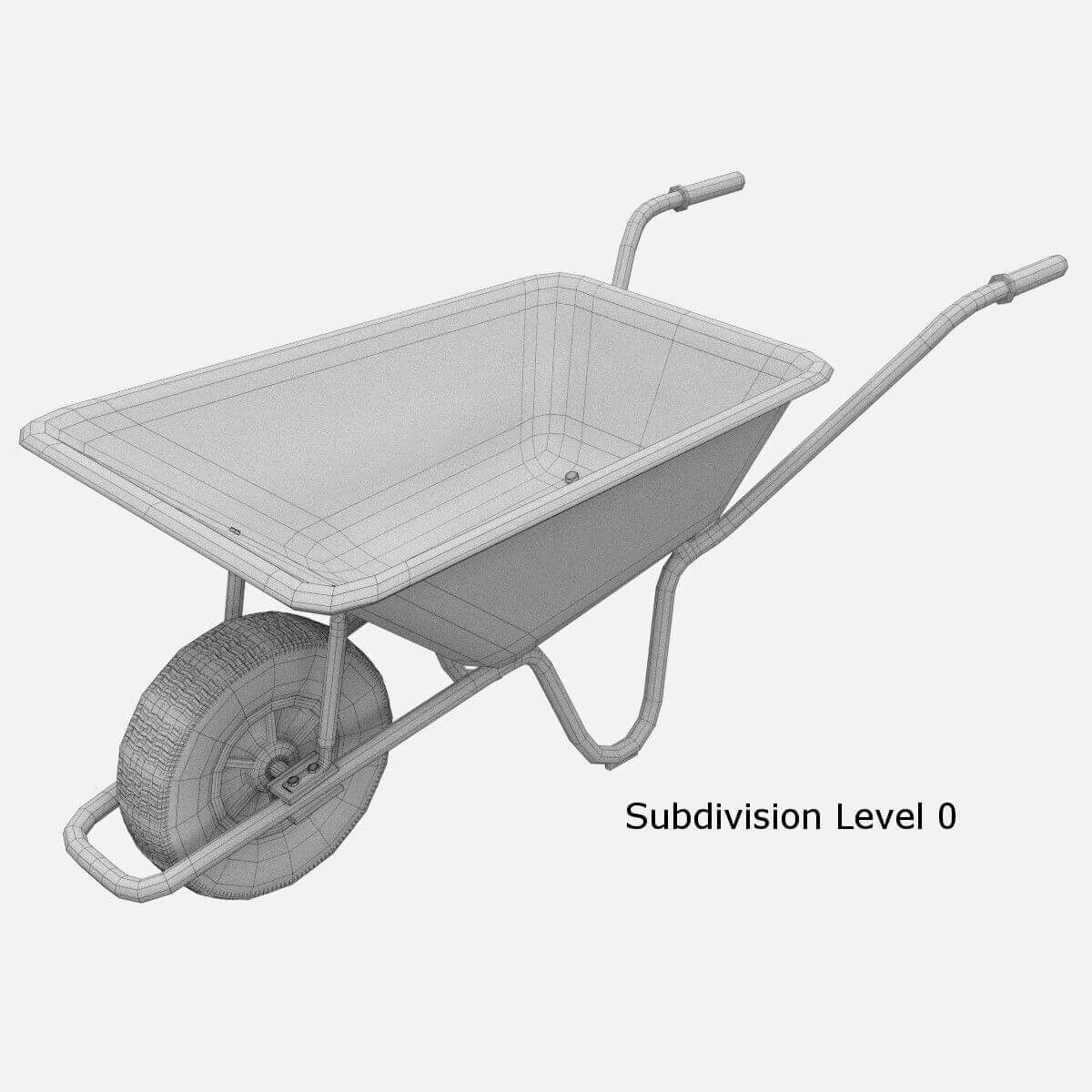 Wheelbarrow - 3D Model by weeray