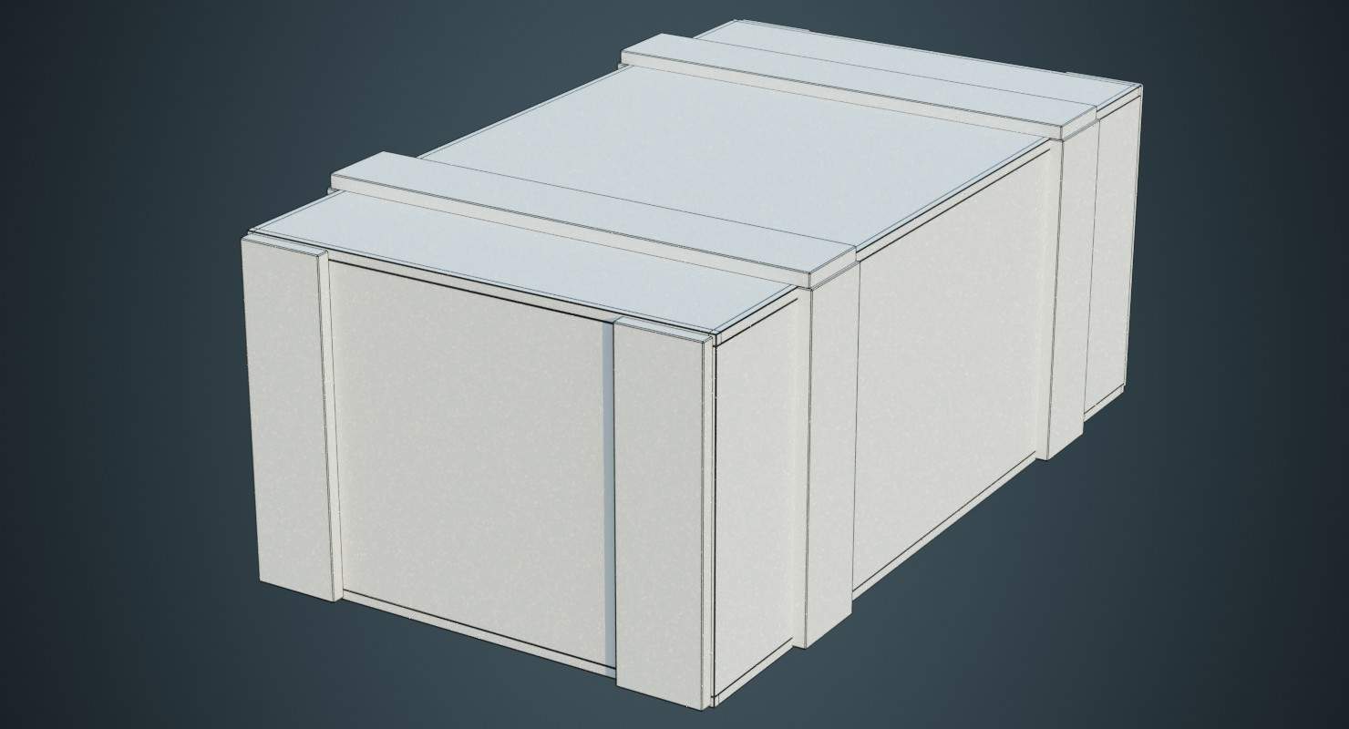 Wooden Box 3A - 3D Model by weeray