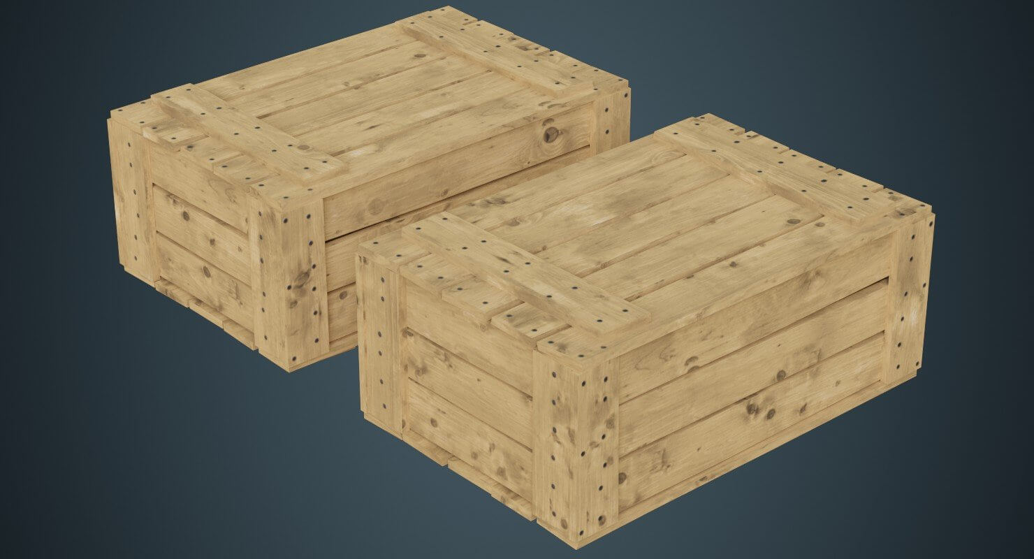 Wooden Box 4A - 3D Model by weeray