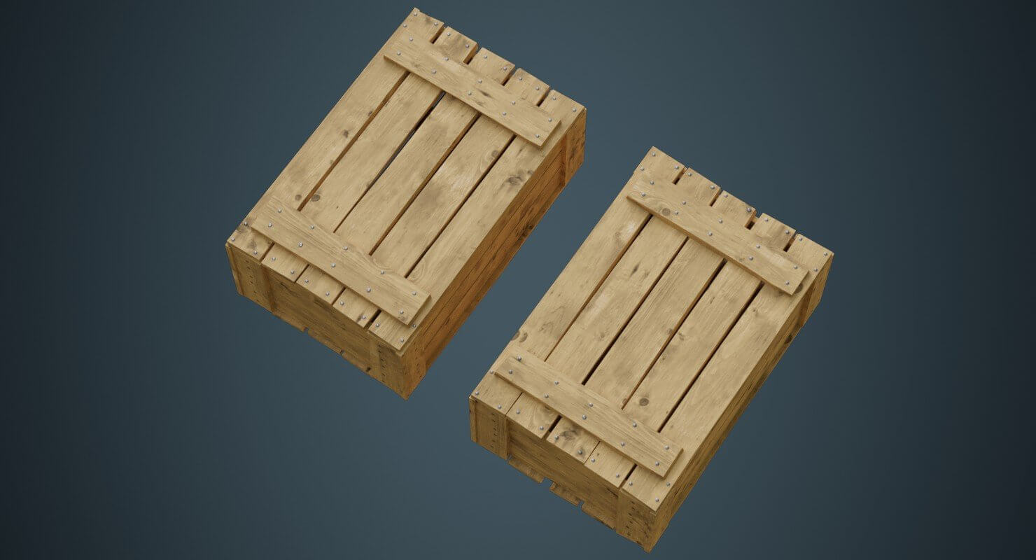 Wooden Box 4A - 3D Model by weeray