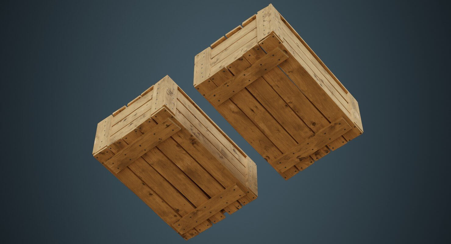 Wooden Box 4A - 3D Model by weeray
