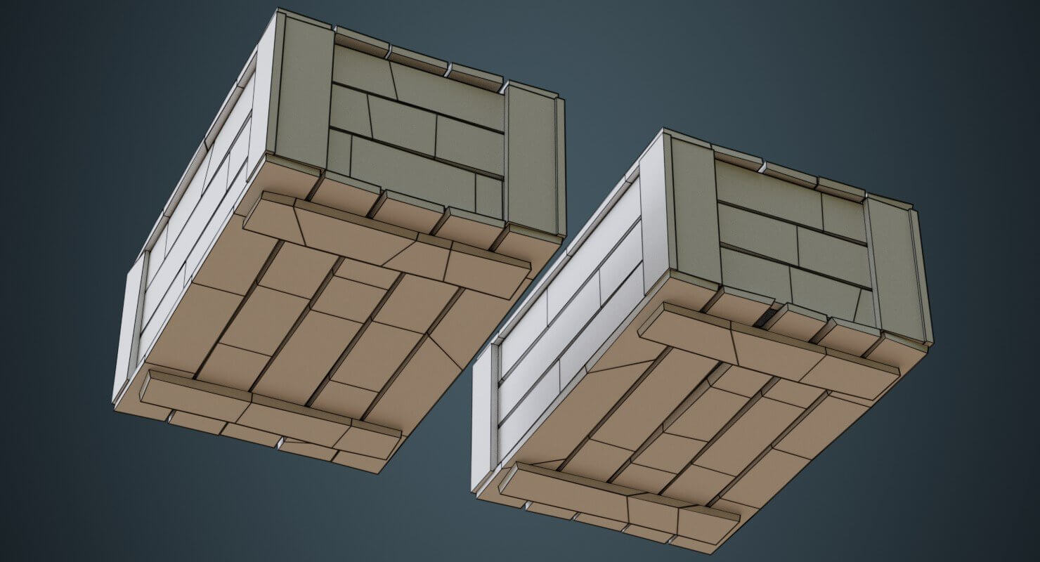 Wooden Box 4A - 3D Model by weeray