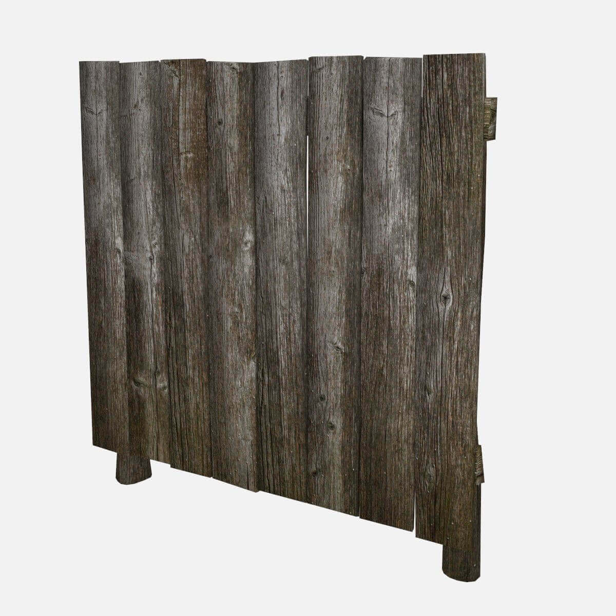 Wooden Fence - 3D Model by weeray