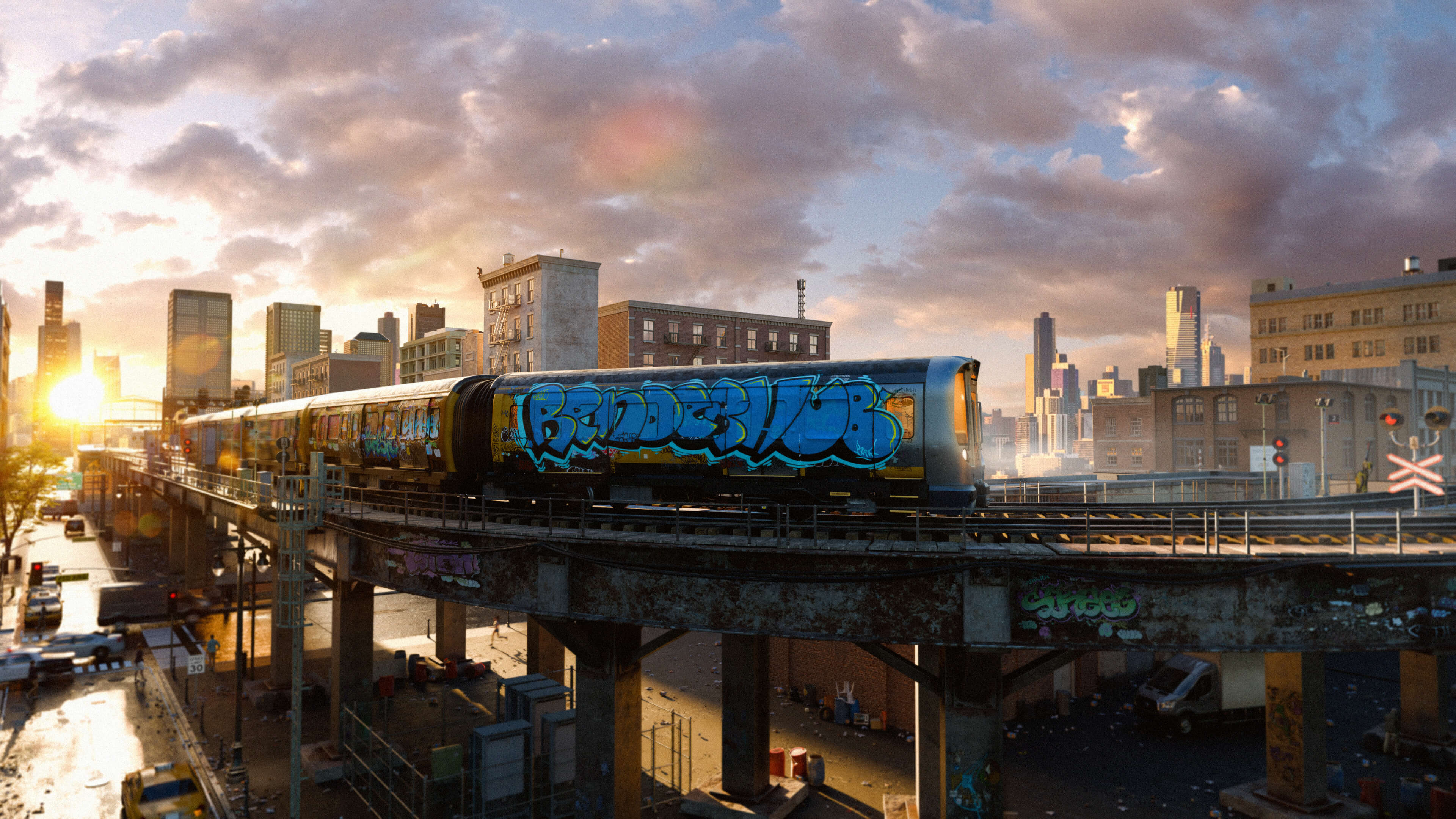 Subway Graffiti RenderHub Graffiti Challenge 3D Render by weiss21