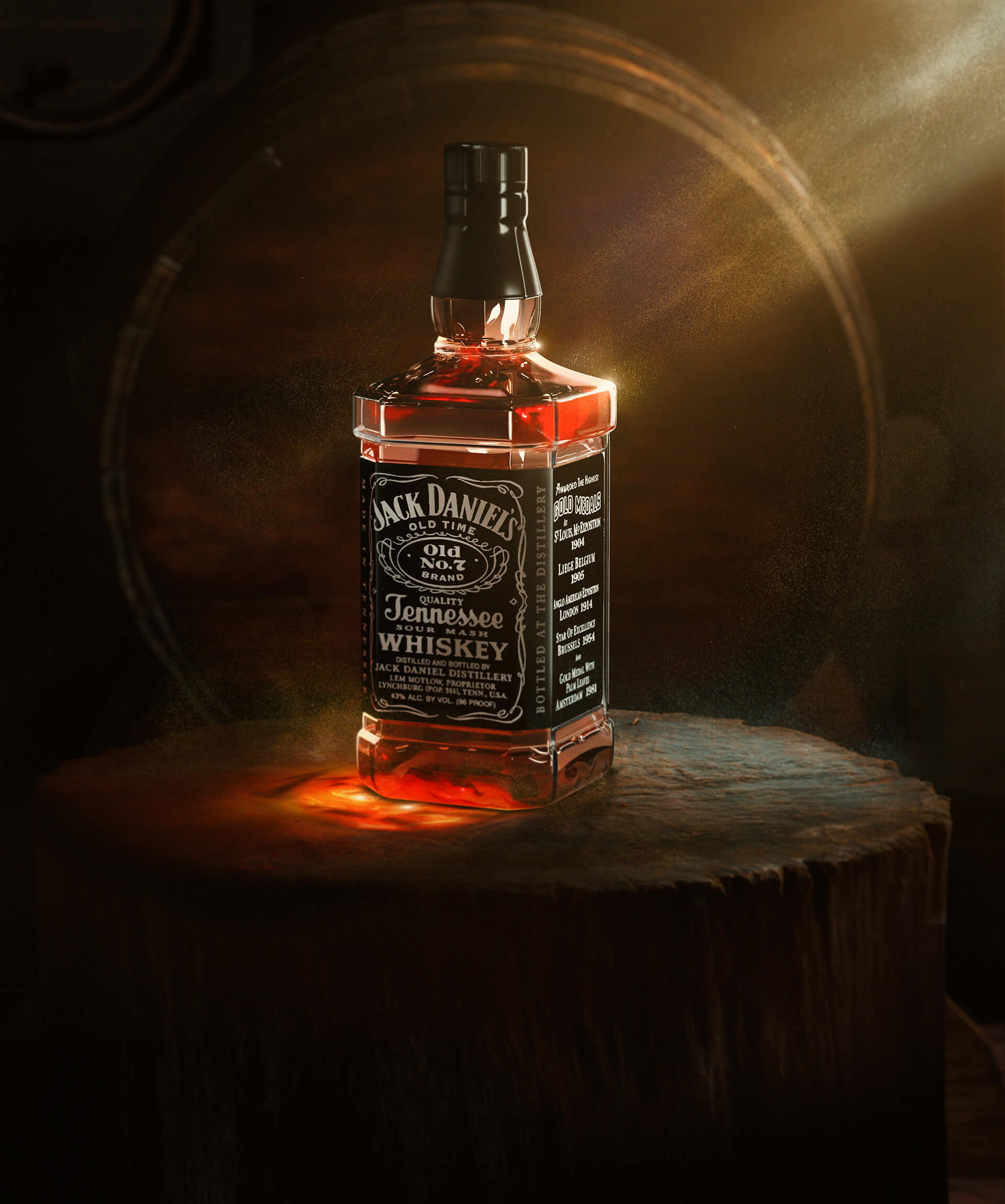 Whisky Illustration 3D Render, Digital Art by weiss21